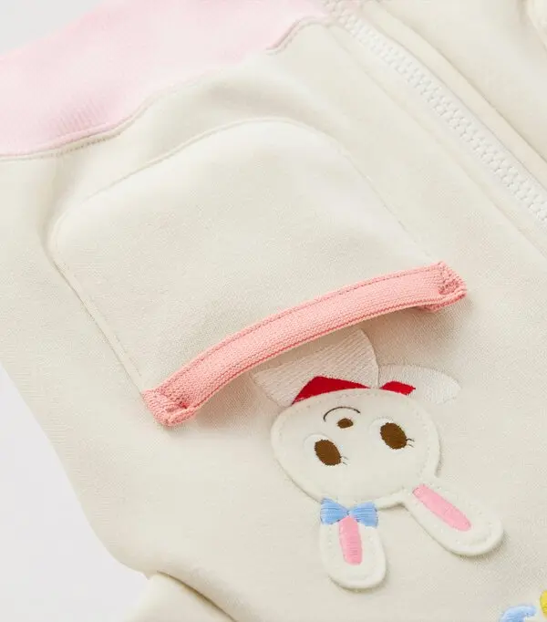 MIKI HOUSE Appliqué Hooded Bomber Jacket