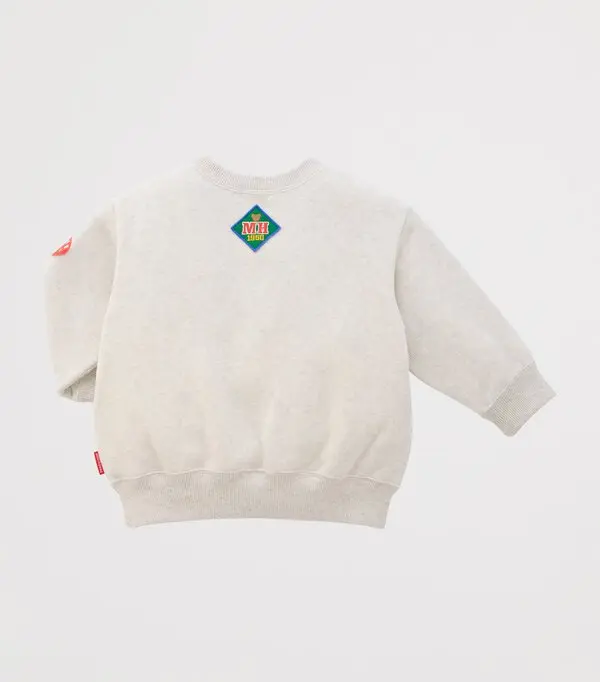 MIKI HOUSE Classic Bear Appliqué Sweatshirt