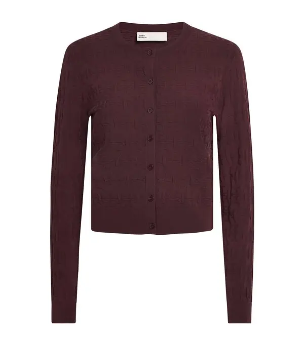 Tory Burch Monogram Jacquard Cardigan
