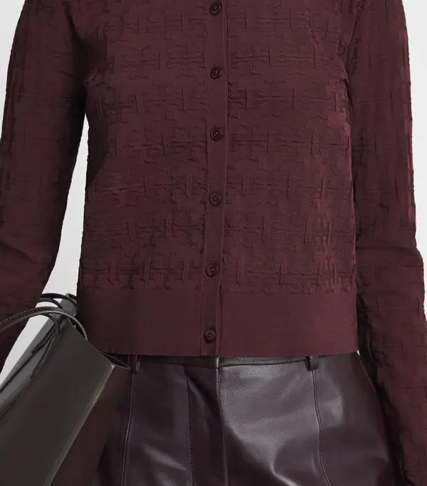 Tory Burch Monogram Jacquard Cardigan