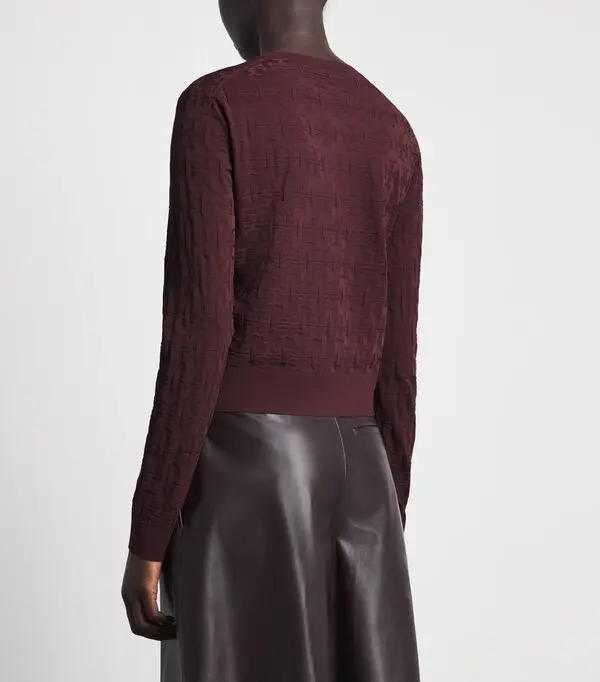 Tory Burch Monogram Jacquard Cardigan
