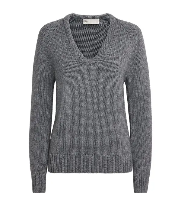 Tory Burch Wool U-neck Sweater