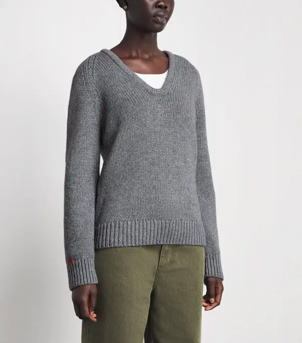 Tory Burch Wool U-neck Sweater