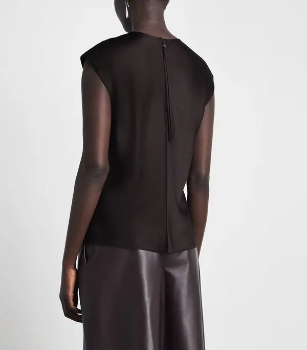 Vince Satin Sleeveless Blouse