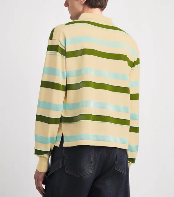 JW Anderson Stripe Long-sleeve Polo Sweater