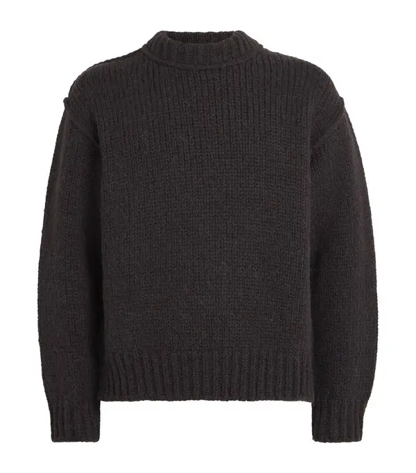 Our Legacy Merino Wool-alpaca Mock Roundneck Sweater