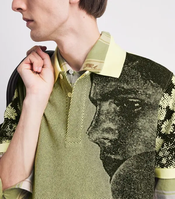 JW Anderson Cotton With Daisies Polo Shirt