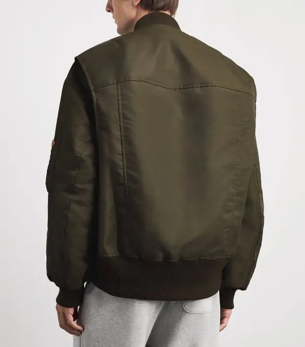 JW Anderson Oversized Tipped Hem Bomber Jacket