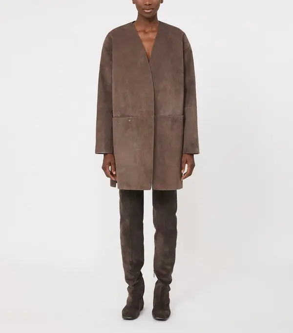 Max Mara Goat Suede Coat