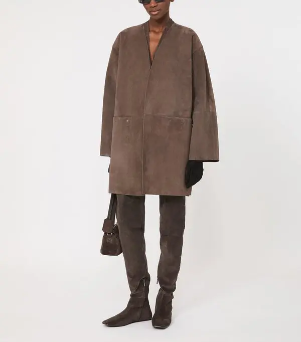 Max Mara Goat Suede Coat