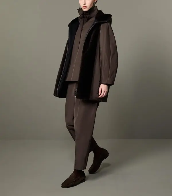 Max Mara Down-padded Cashmere-lined Reversible Jacket