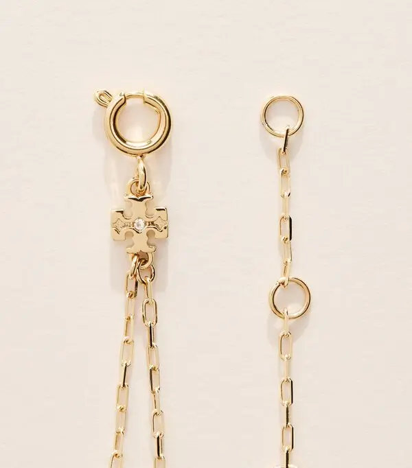 Tory Burch Plated Forget-me-not Charm Bracelet