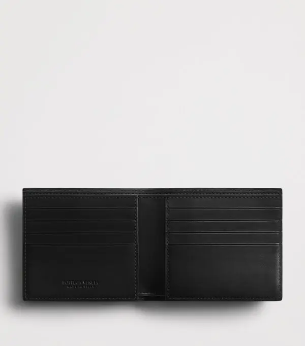 Bottega Veneta Leather Intrecciato Bifold Wallet