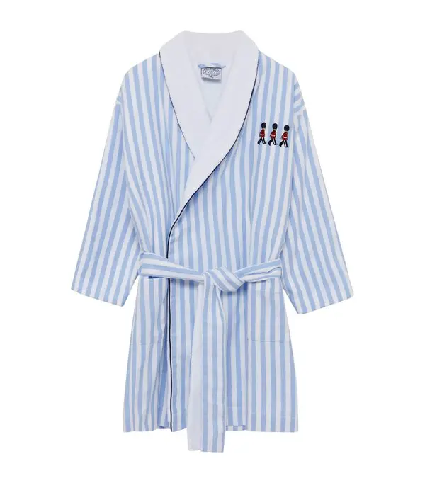 Trotters Cotton Striped Felix Bathrobe