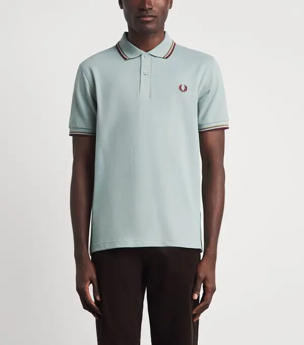 Fred Perry Cotton Twin Tipped Polo Shirt