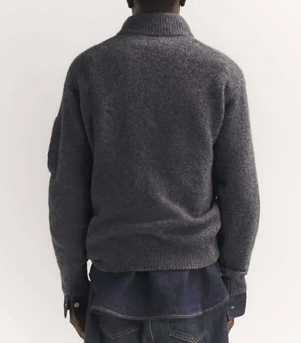 C.P. COMPANY Wool-blend Half-zip Sweater