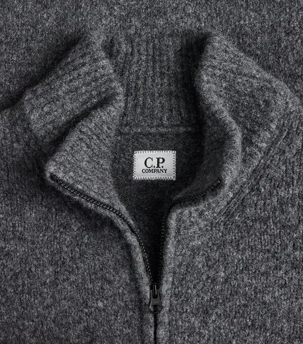 C.P. COMPANY Wool-blend Half-zip Sweater