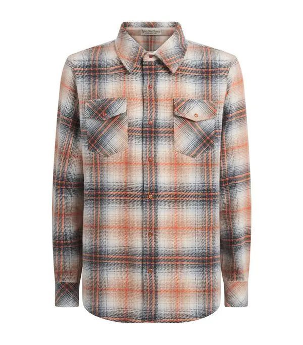 GOD'S TRUE CASHMERE Cashmere Tartan Ironwood Shirt