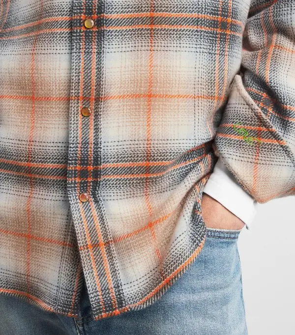 GOD'S TRUE CASHMERE Cashmere Tartan Ironwood Shirt