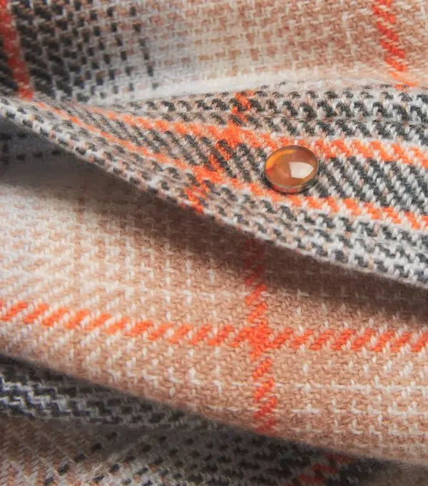 GOD'S TRUE CASHMERE Cashmere Tartan Ironwood Shirt