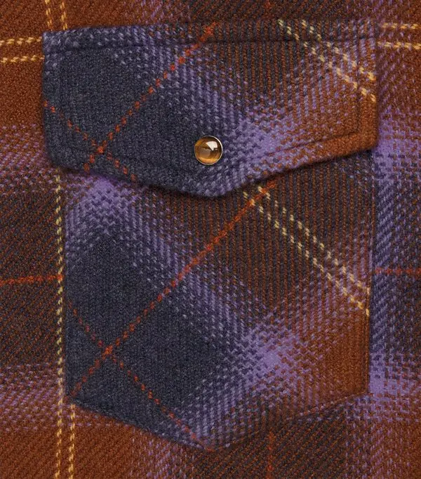 GOD'S TRUE CASHMERE Cashmere Tartan Vulcan Shirt