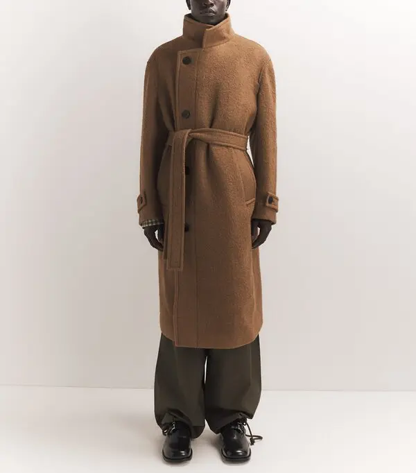 WOOYOUNGMI Wool-blend Belted Overcoat