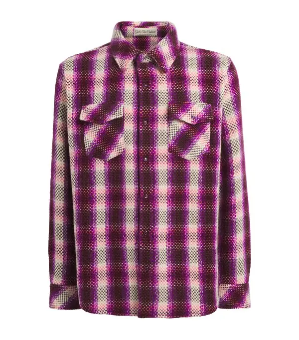 GOD'S TRUE CASHMERE Cashmere Plaid Frontier Shirt