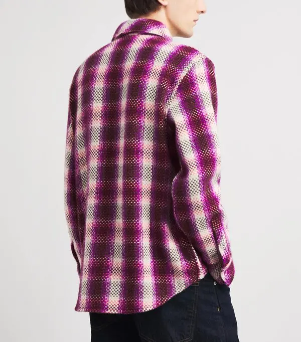 GOD'S TRUE CASHMERE Cashmere Plaid Frontier Shirt