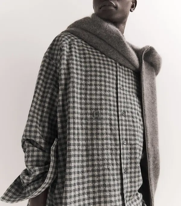 WOOYOUNGMI Cotton-wool Check Shirt