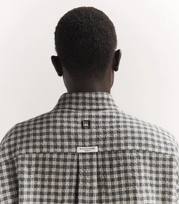 WOOYOUNGMI Cotton-wool Check Shirt