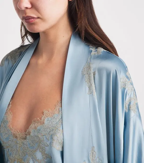 TORLOWEI Silk Tokoni Short Kimono
