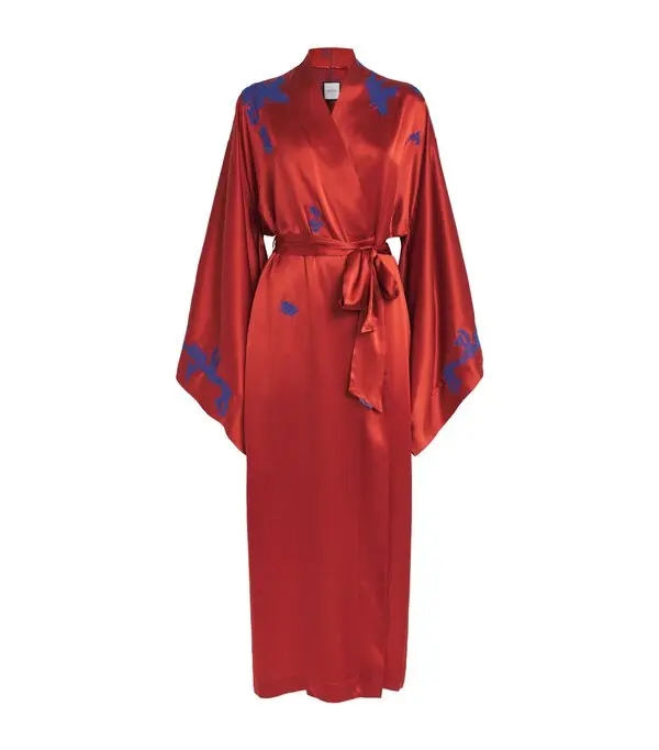 TORLOWEI Silk Tokoni Long Robe