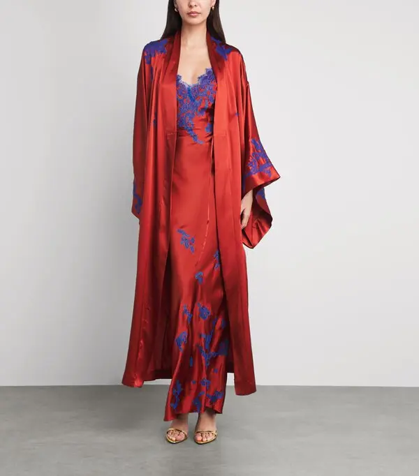 TORLOWEI Silk Tokoni Long Robe
