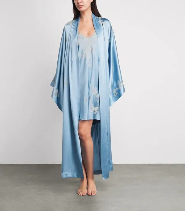 TORLOWEI Silk-lace Patsy Robe