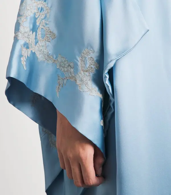 TORLOWEI Silk-lace Patsy Robe