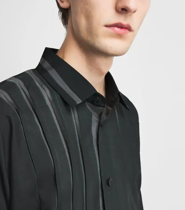 Issey Miyake Pleated Dawn Ray Shirt