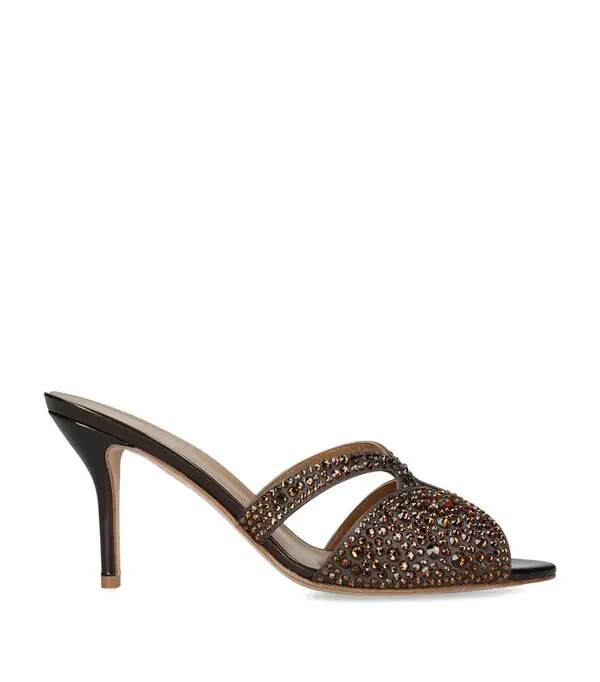 GINA Crystal-embellished Ilona Mules 85