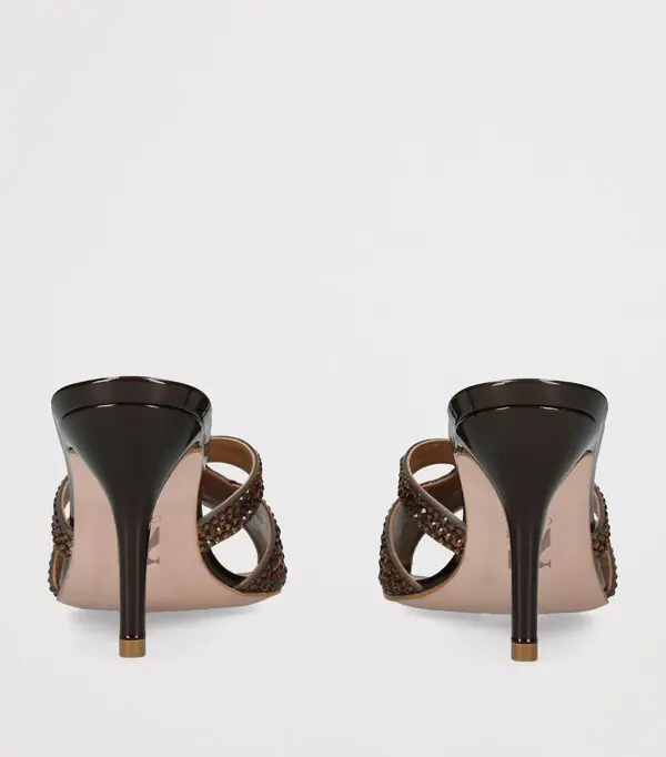 GINA Crystal-embellished Ilona Mules 85