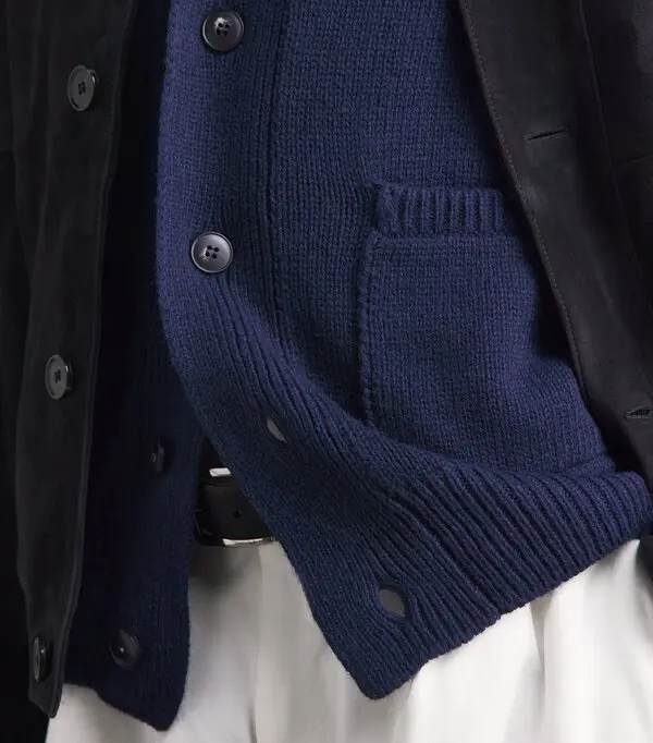 Canali Alpaca-blend V-neck Cardigan