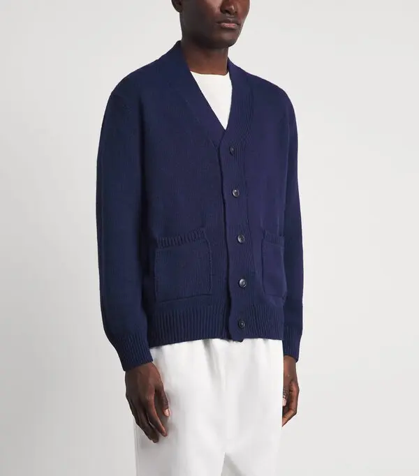 Canali Alpaca-blend V-neck Cardigan