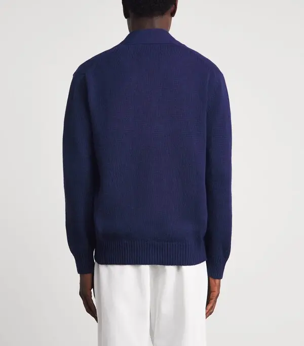 Canali Alpaca-blend V-neck Cardigan