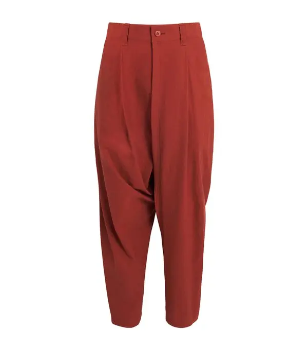 Issey Miyake Cotton Yak Pleated Trousers