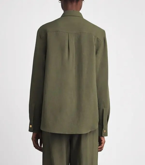 BLAZÉ MILANO Linen-blend Rox Star Berber Shirt