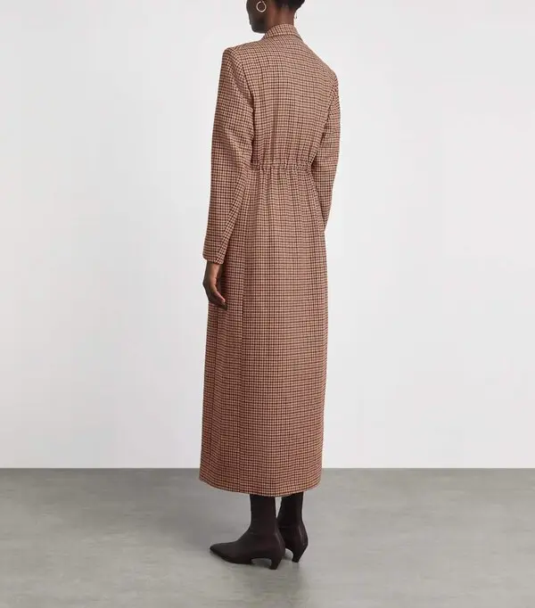 BLAZÉ MILANO Wool Houndstooth Svea Anyway Coat