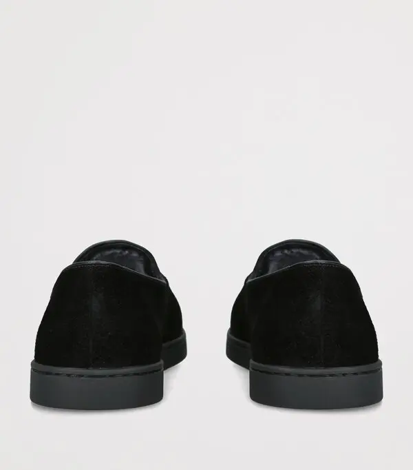 Church's Suede Shearling-lined Peebles Loafers