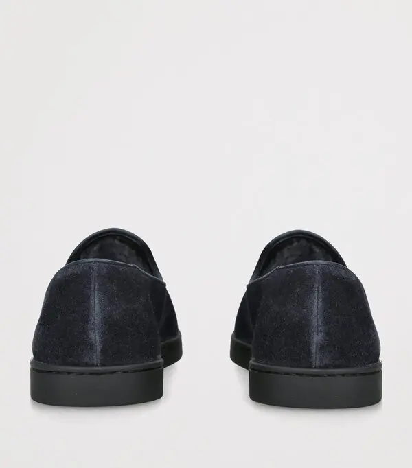 Church's Suede Shearling-lined Peebles Loafers