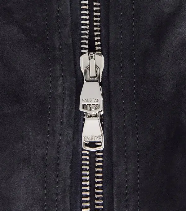 VALSTAR Suede Down-padded Aviator Jacket