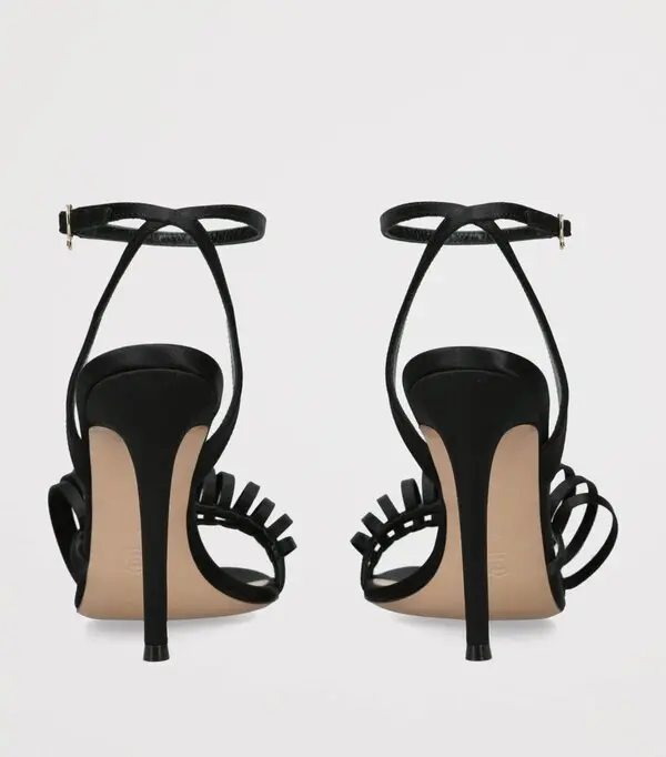 GIANVITO ROSSI Satin Loop Sandals 105