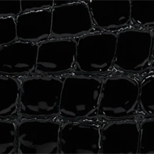CHRISTIAN LOUBOUTIN Bettina Croc-embossed Patent Leather Clutch Bag - Black