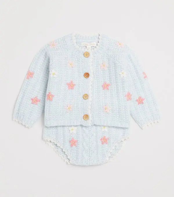 LOUISE MISHA Knitted Mony Cardigan And Bloomers